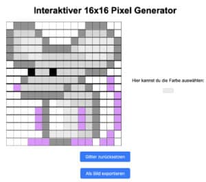 Pixel Art Generator online - erstelle deine eigene Pixelgrafik!